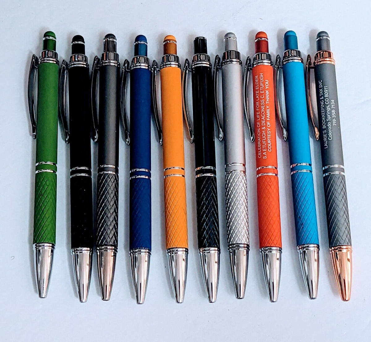 10 Count Misprint Metal Cross-Grip Stylus Pens: MIXED COLORS – Pens 4 ...