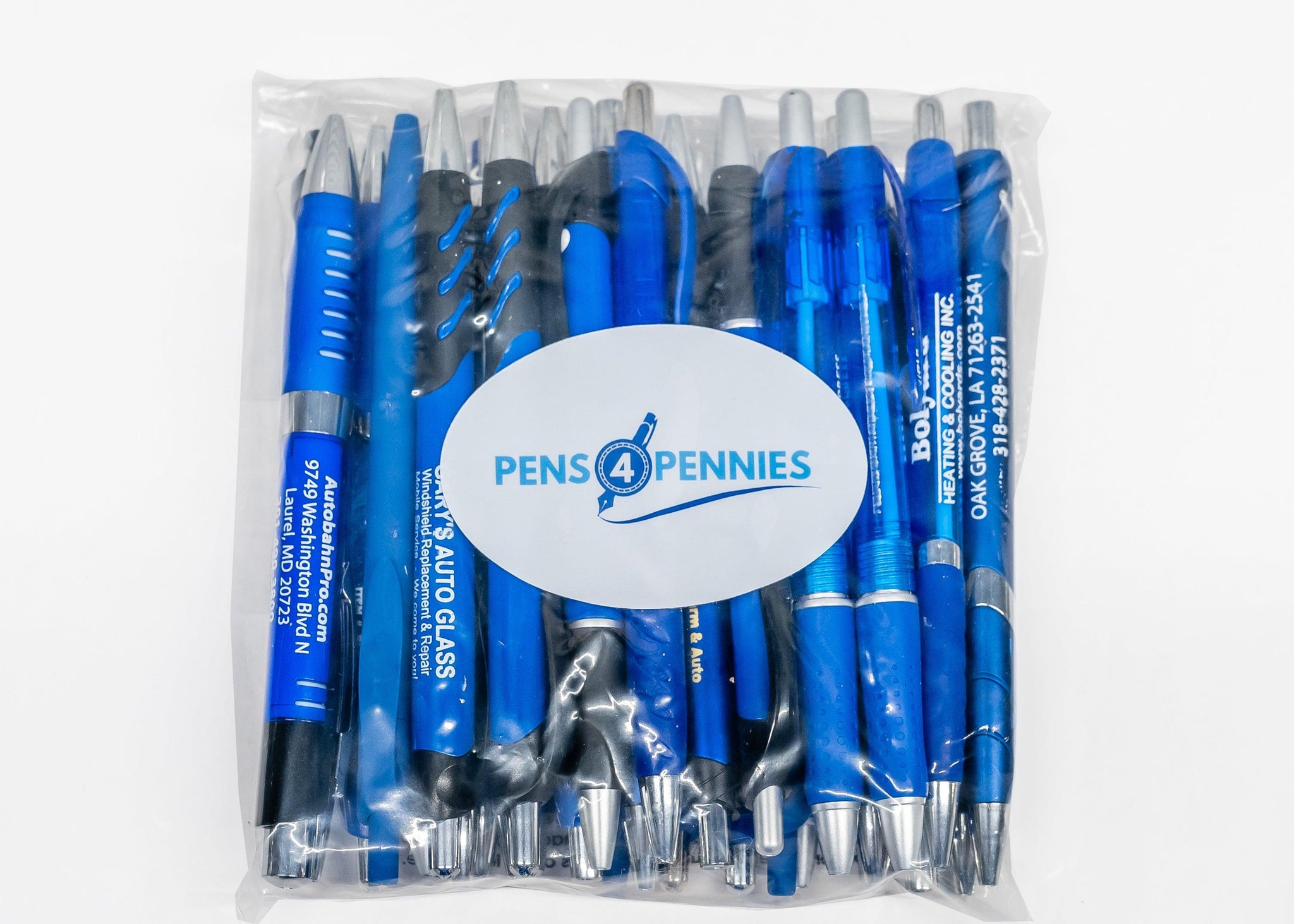 30 Count Blue Misprint Pens – Pens 4 Pennies