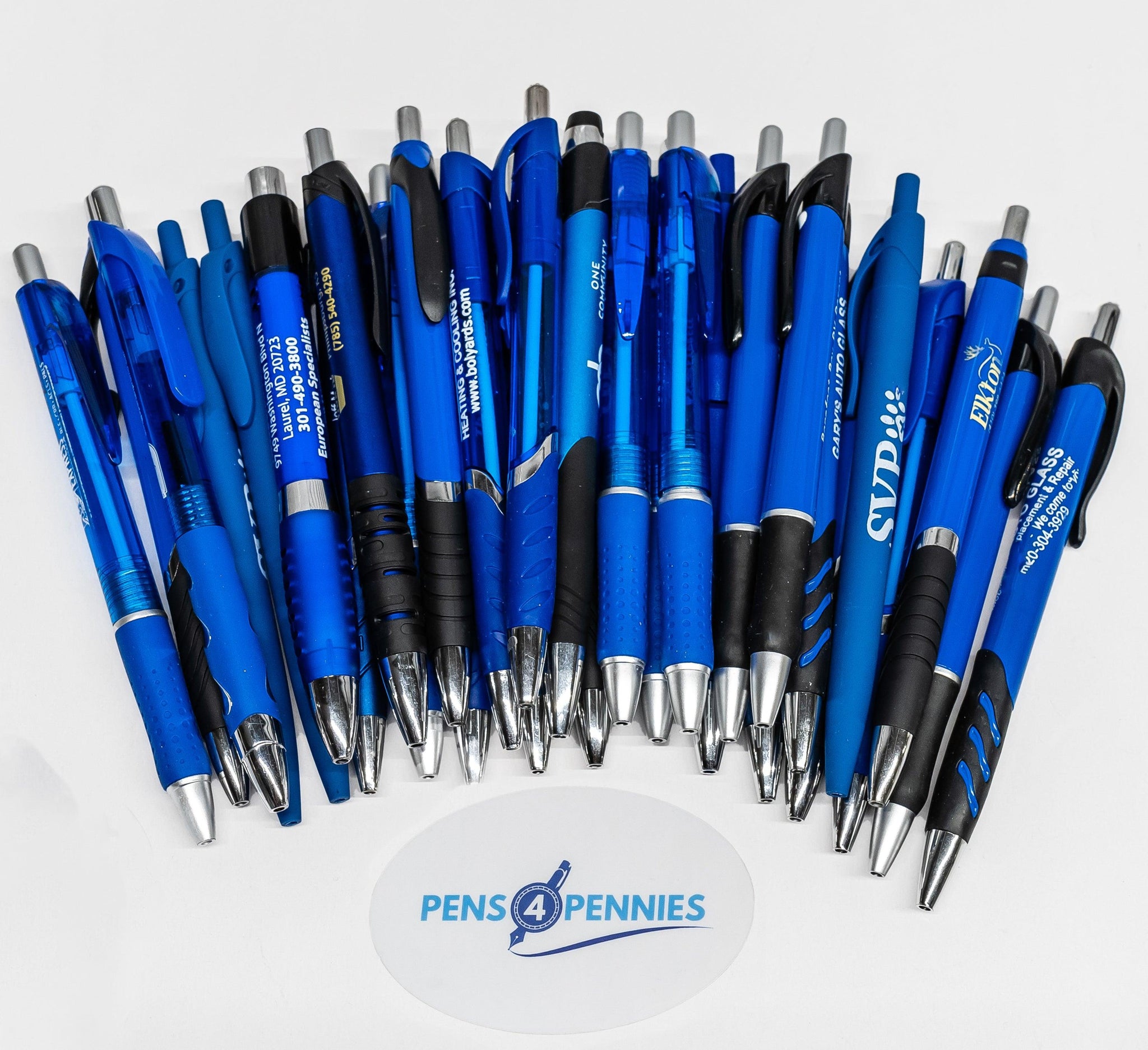30 Count Blue Misprint Pens – Pens 4 Pennies