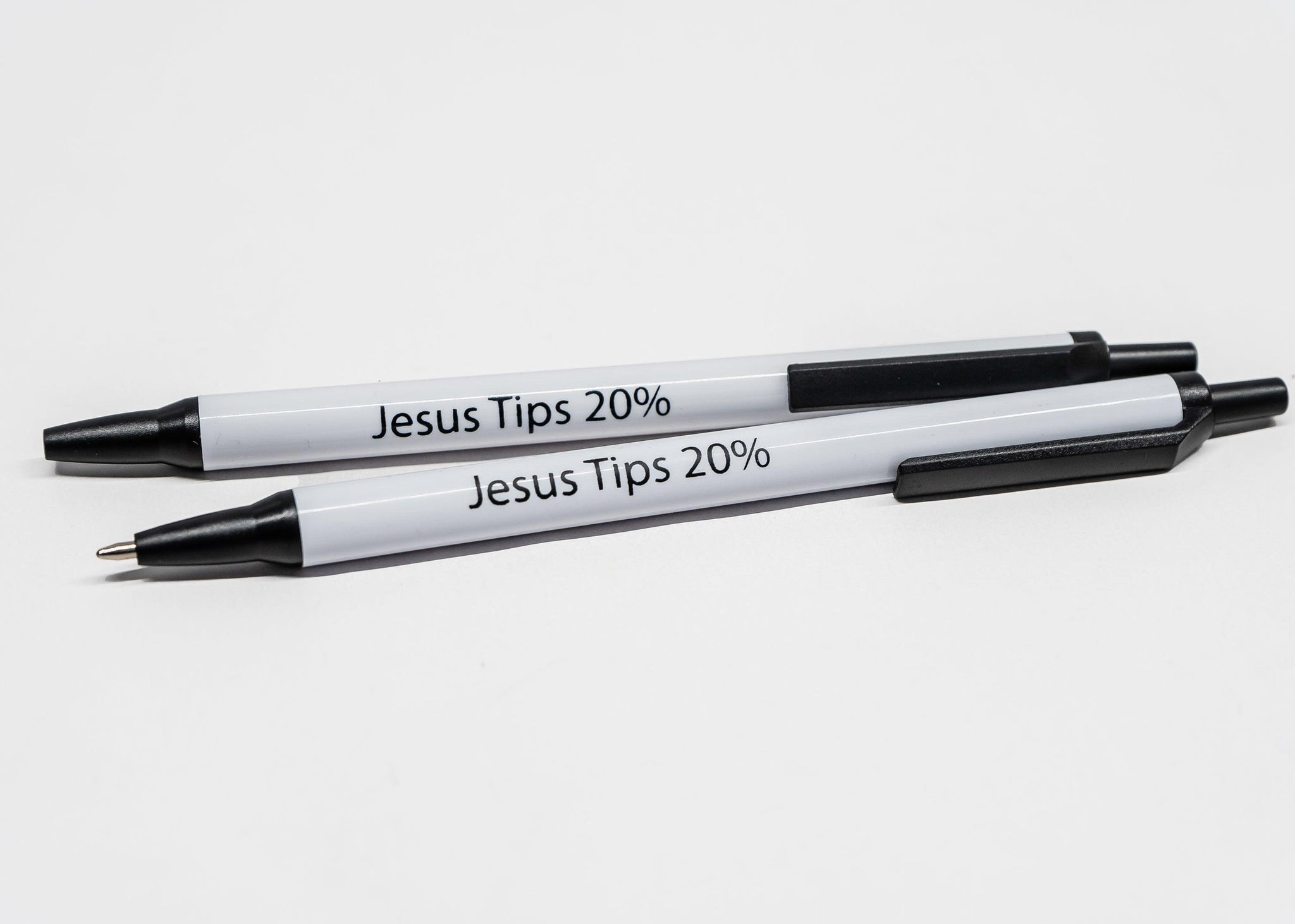 Jesus Tips 20% - Restaurant Humor Novelty Pen (10 Count) – Pens 4 Pennies